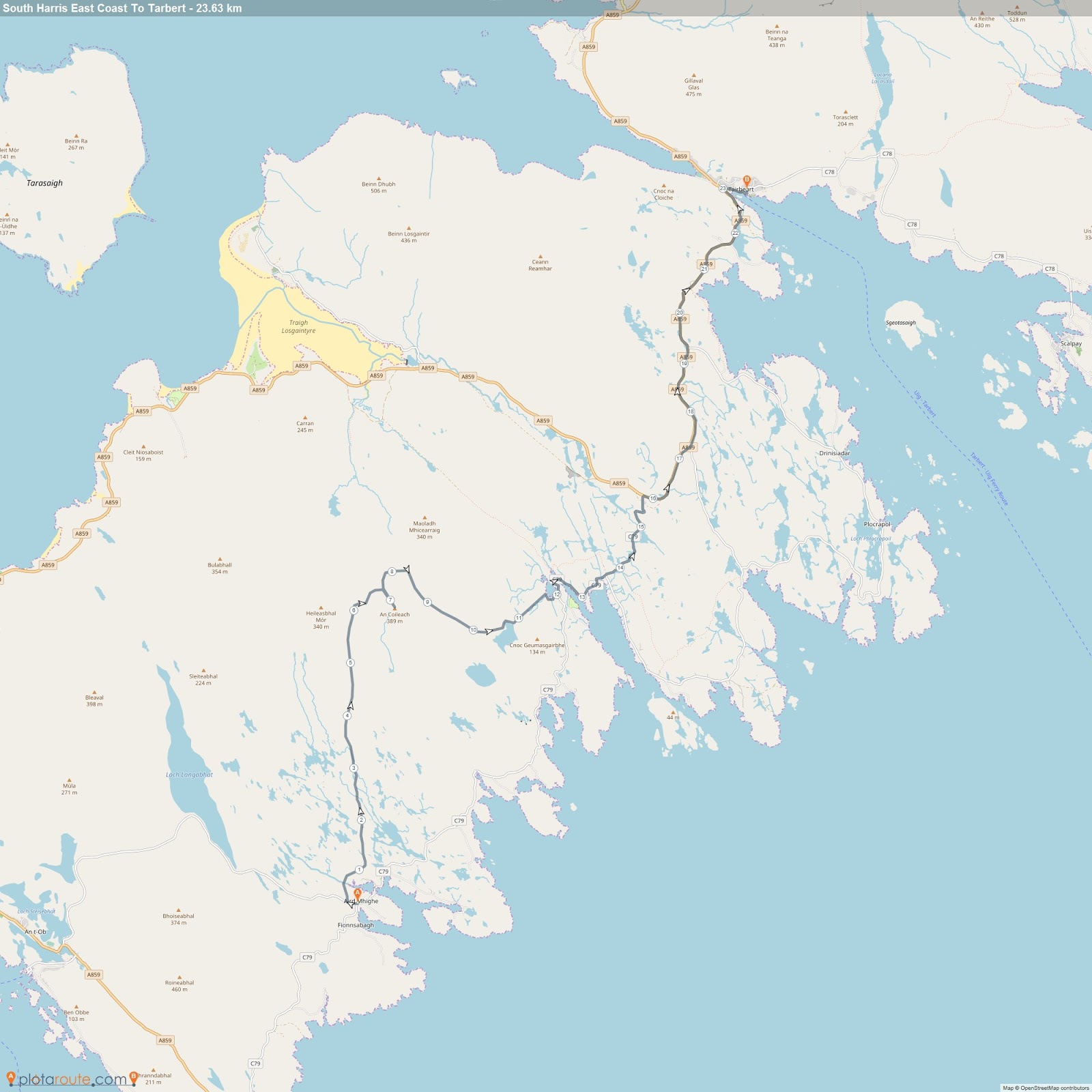 Graham's Wanderings - Walking the Western Isles: 21 - To Tarbert, and ...