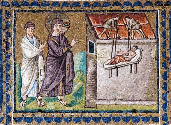 ORTHODOX CHRISTIANITY THEN AND NOW: The Paralytic Borne by Four