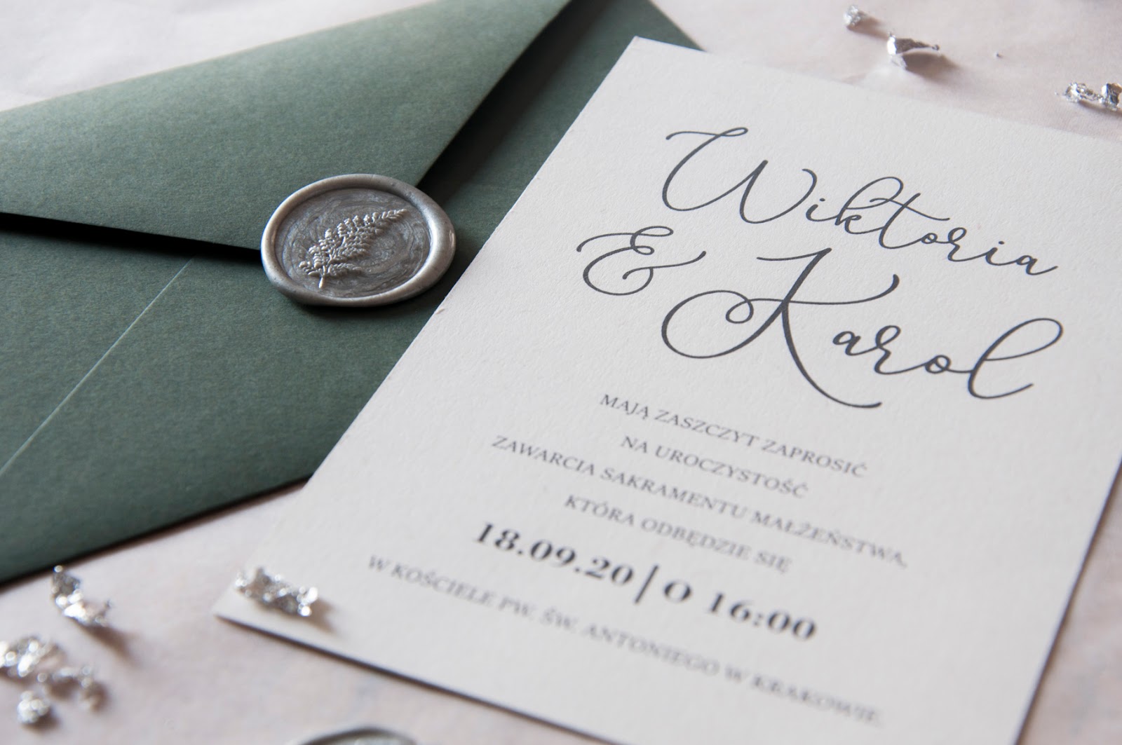 Papeteria ślubna - classic - Mioduszewska