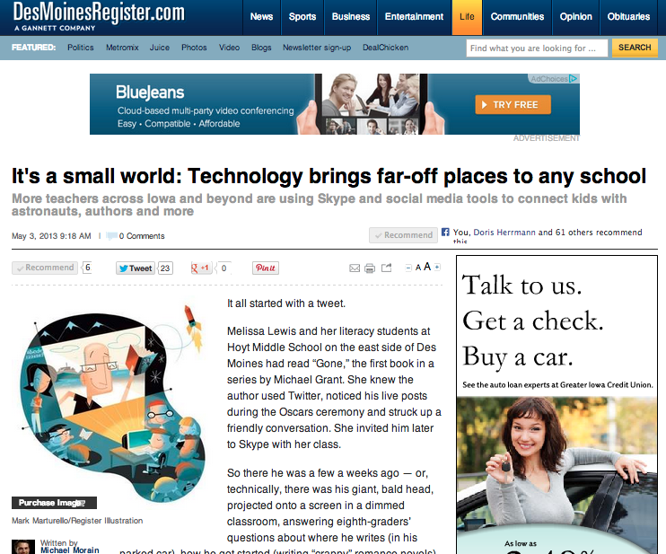 The Library Voice: "It's A Small World: Technology Brings Far Off ...