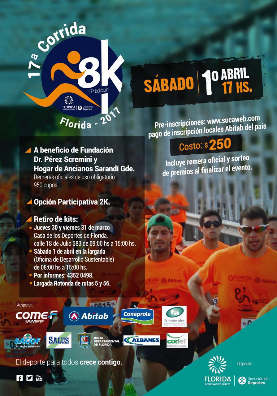 Info Deportes Uruguay : 8k Florida .1/04/2017