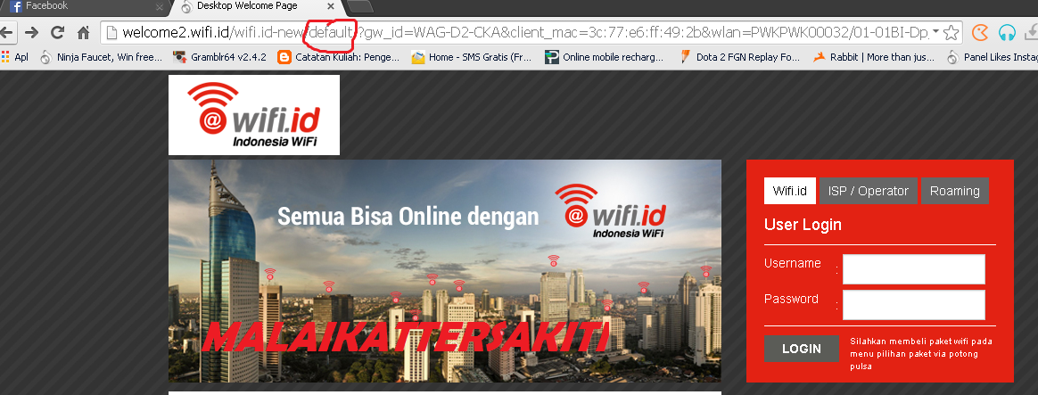 Cara login wifi id tanpa voucher welcome2