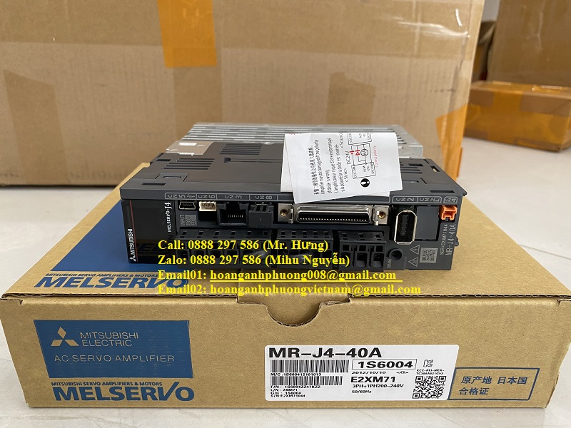 Bộ điều khiển động cơ Servo Driver MR-J4-40A Mitsubishi