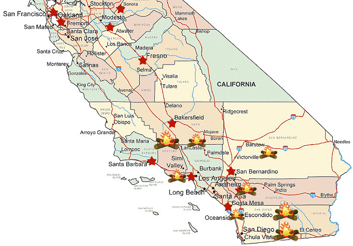Detailed Map Of California - United States Map