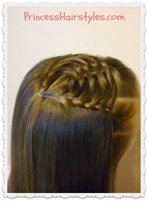 Woven Pyramid Half Up Hairstyle Tutorial | Hairstyles For Girls ...