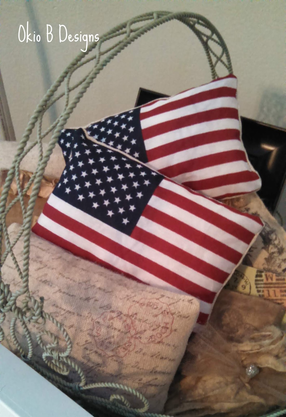 ~mini american flag pillows~ - Okio B Designs