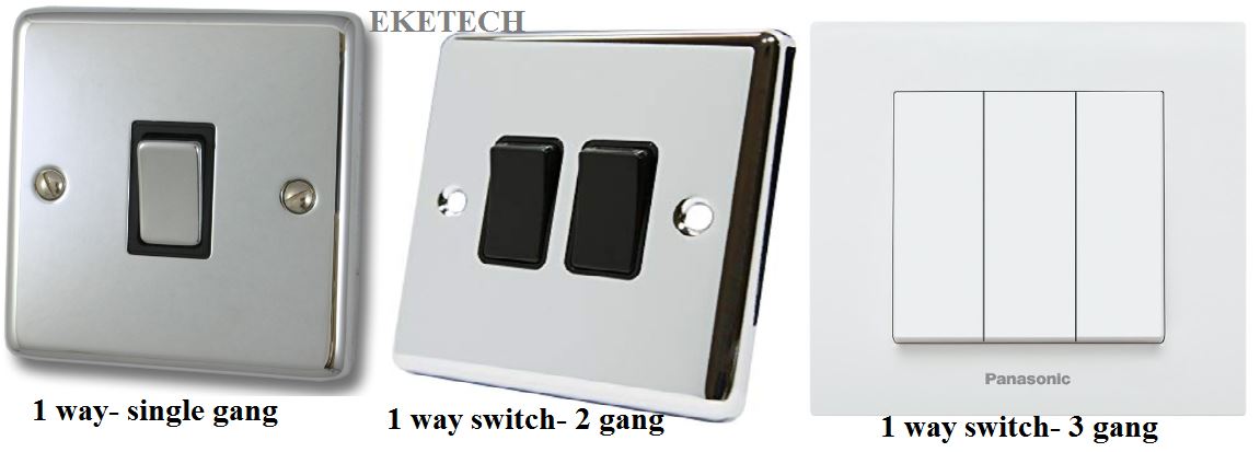 One way switch | wiring a one way switch