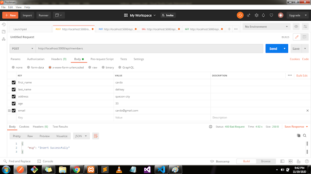 CRUD using Express.js and Mysql Database