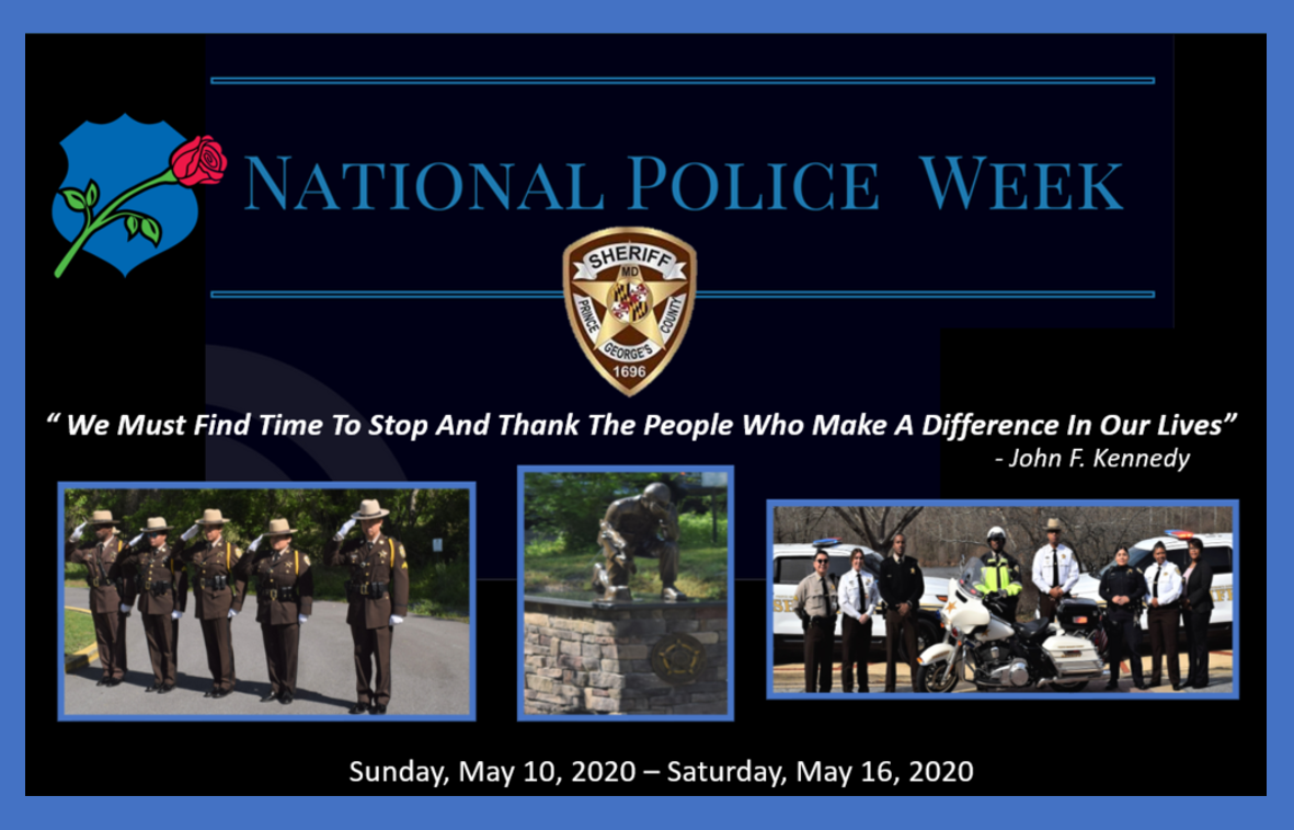 PRINCE GEORGE'S COUNTY OFFICE OF THE SHERIFF: 2020 National Police Week ...