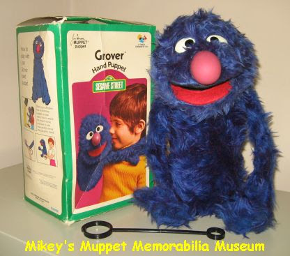 Mikey's Vintage Sesame Street Toy Puppets Blog!: Grover Hand Puppet
