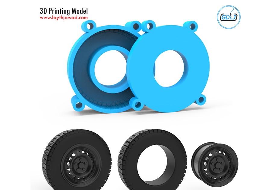 Tire Mold With Standard Wheels 3D Printing Model | Layth Jawad