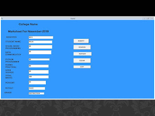 how to create student marksheet in visual basic program example with ...