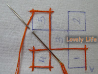 Lovely Life...: Kutchwork Tutorial - The 5 Point Diamond Motif (Maltese ...