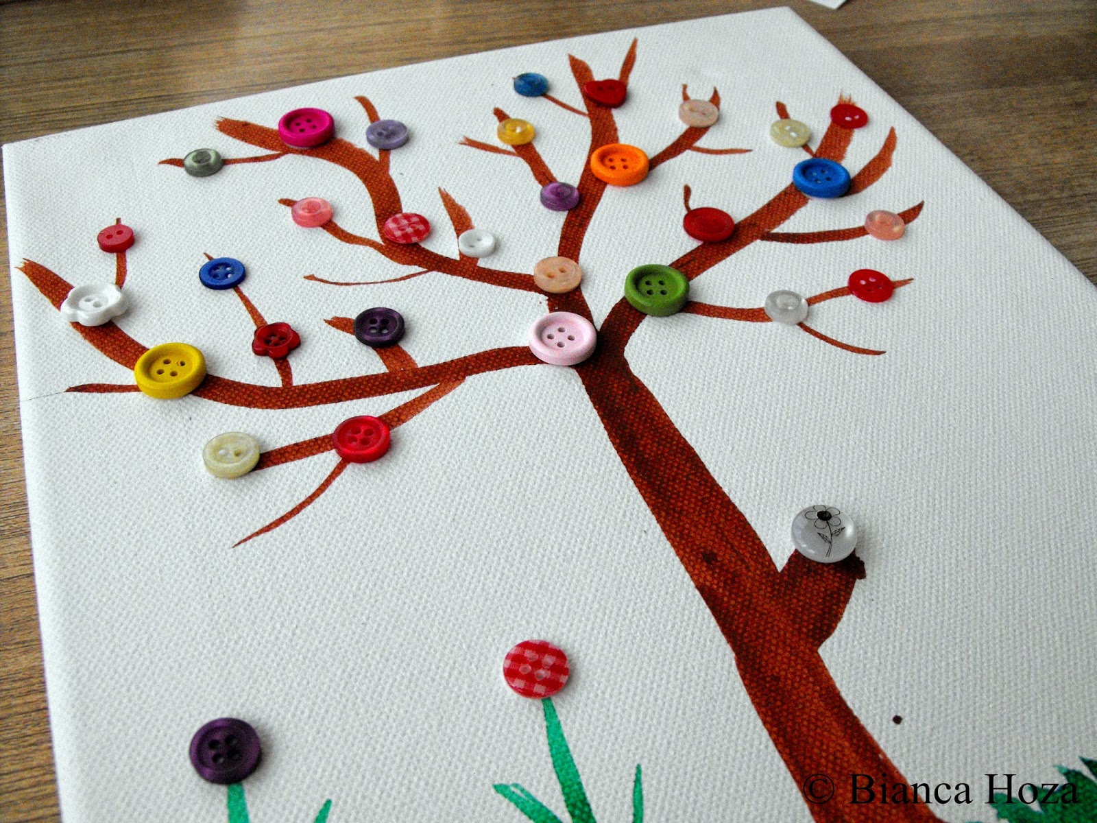 Copac cu flori de nasturi | Eu cos.