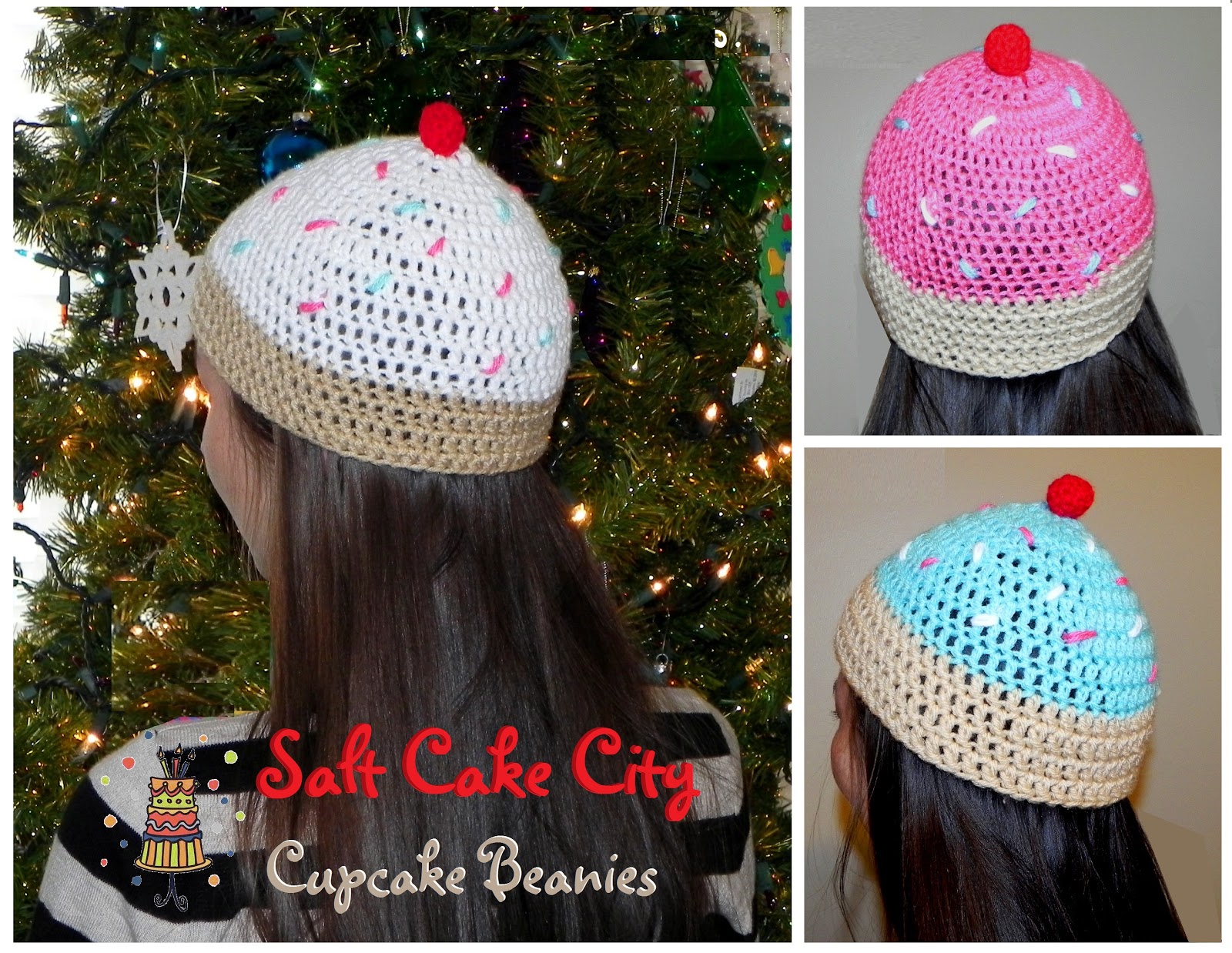 Salt Cake City: Salt Cake City CUPCAKE BEANIES!