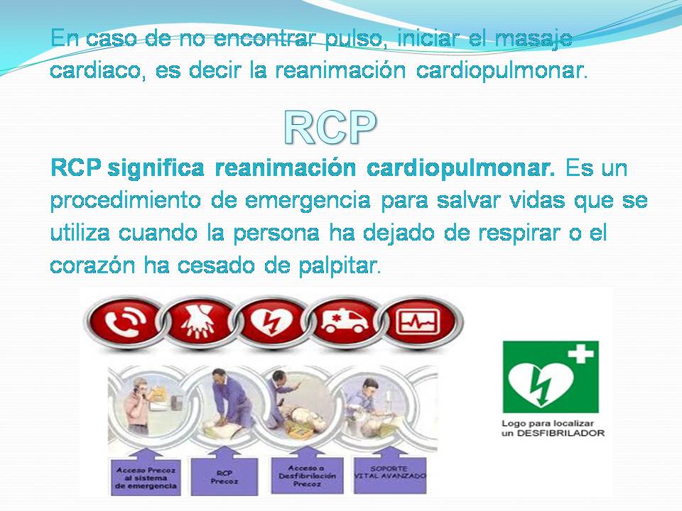 Primeros Auxilios: REANIMACIÓN CARDIOPULMONAR