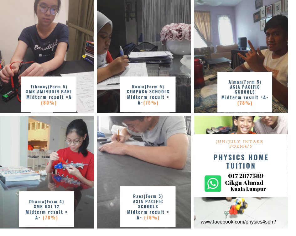 SPM Physics Tutor Fizik _Online tuition : March 2020