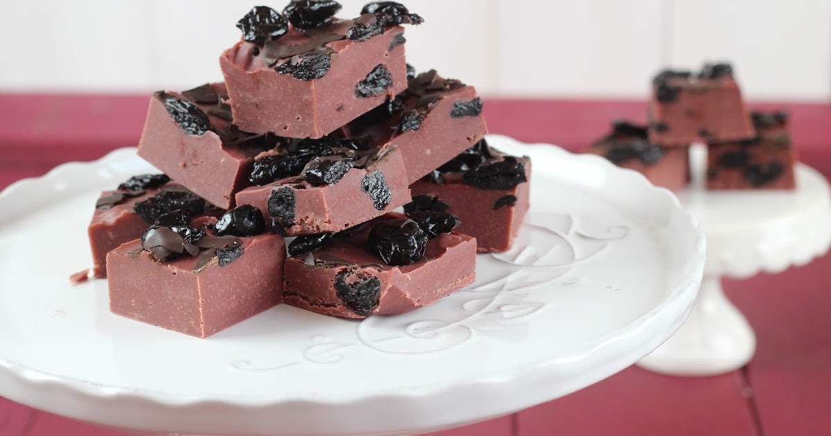 Cherry Chocolate Fudge [mit EAT A RAINBOW]