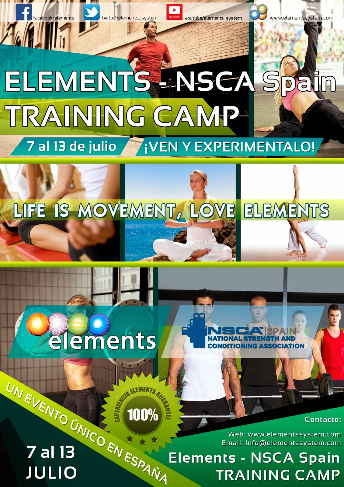 LANZAMIENTO DEL PRIMER ELEMENTS - NSCA SPAIN TRAINING CAMP. | Gym Factory