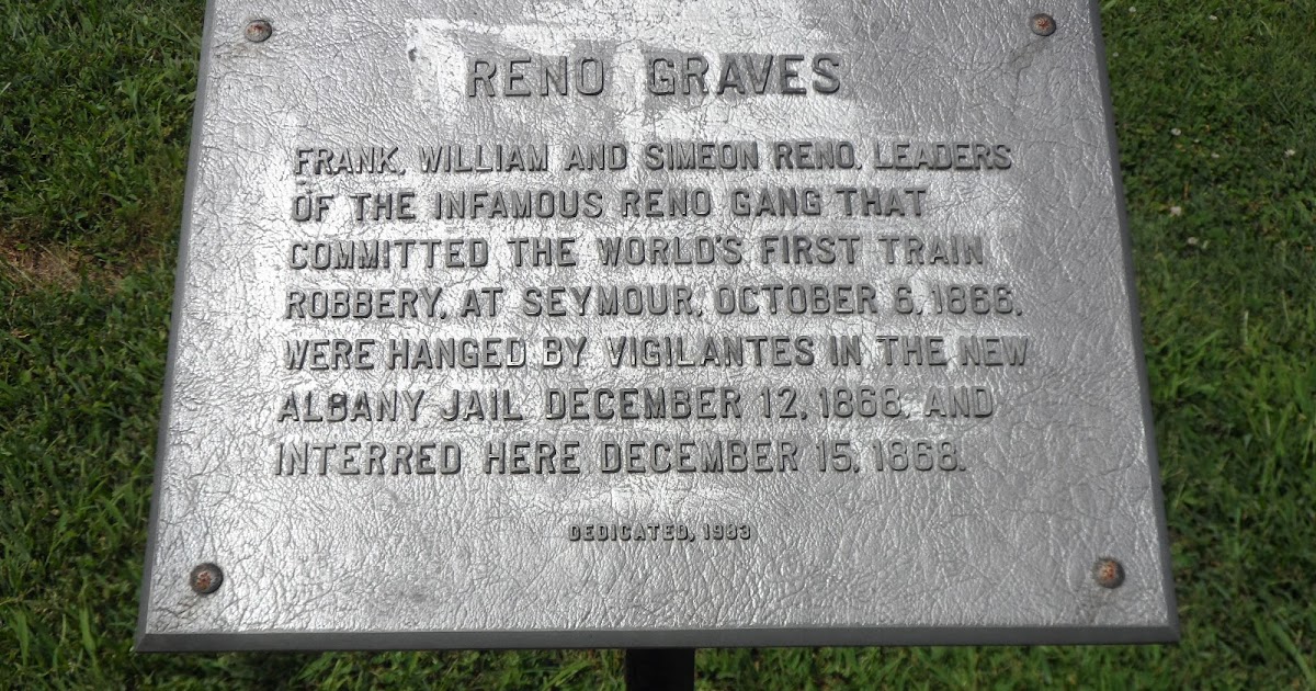 lrv pics: Reno Brother's Gravesite - City Cemetery, Seymour, IN