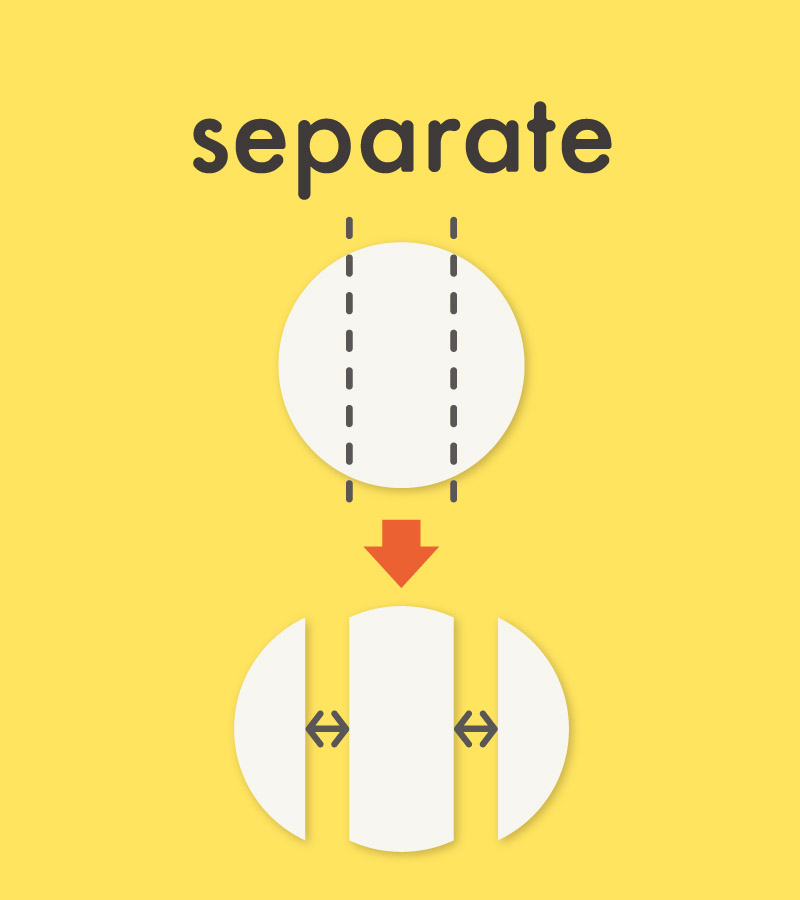 separate と divide と distinguish の違いとは？