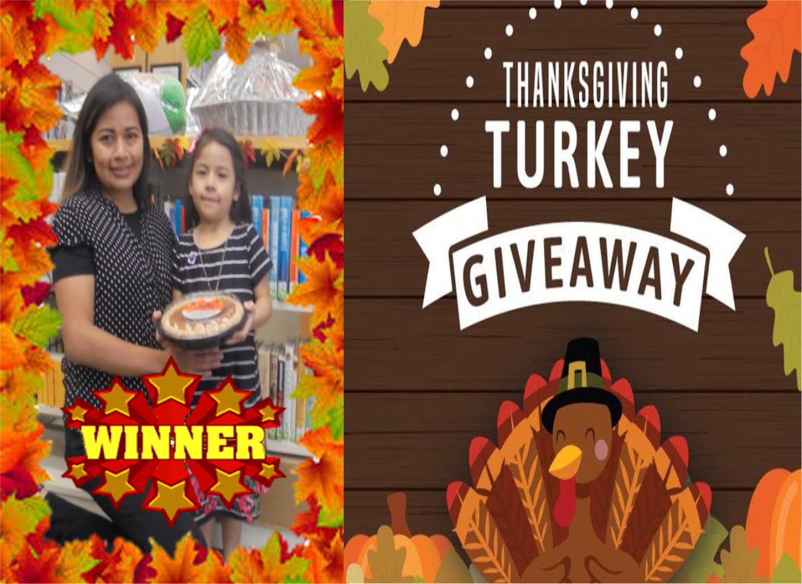 Memorial Park Branch Library: Winner, Winner...Turkey Dinner!!!