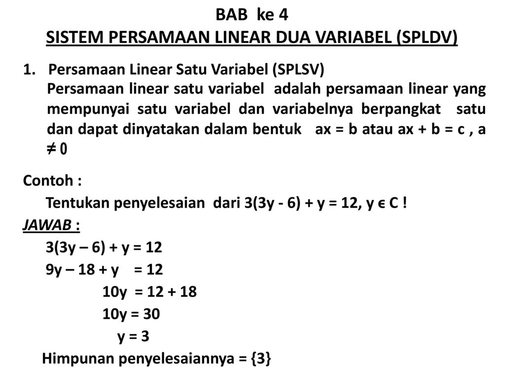 Teori Sistem Persamaan Linear 2 Variabel - carasettingbaru