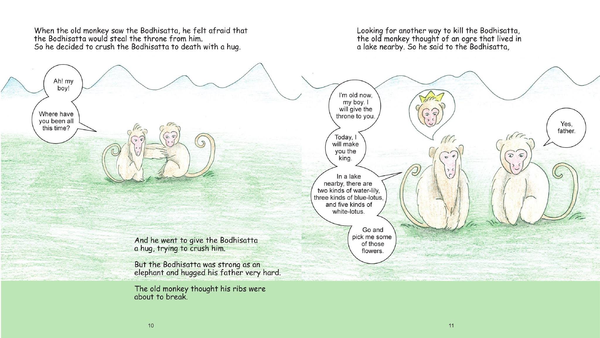 J58 Tayodhamma Jataka -- The Monkey Prince and the Ogre