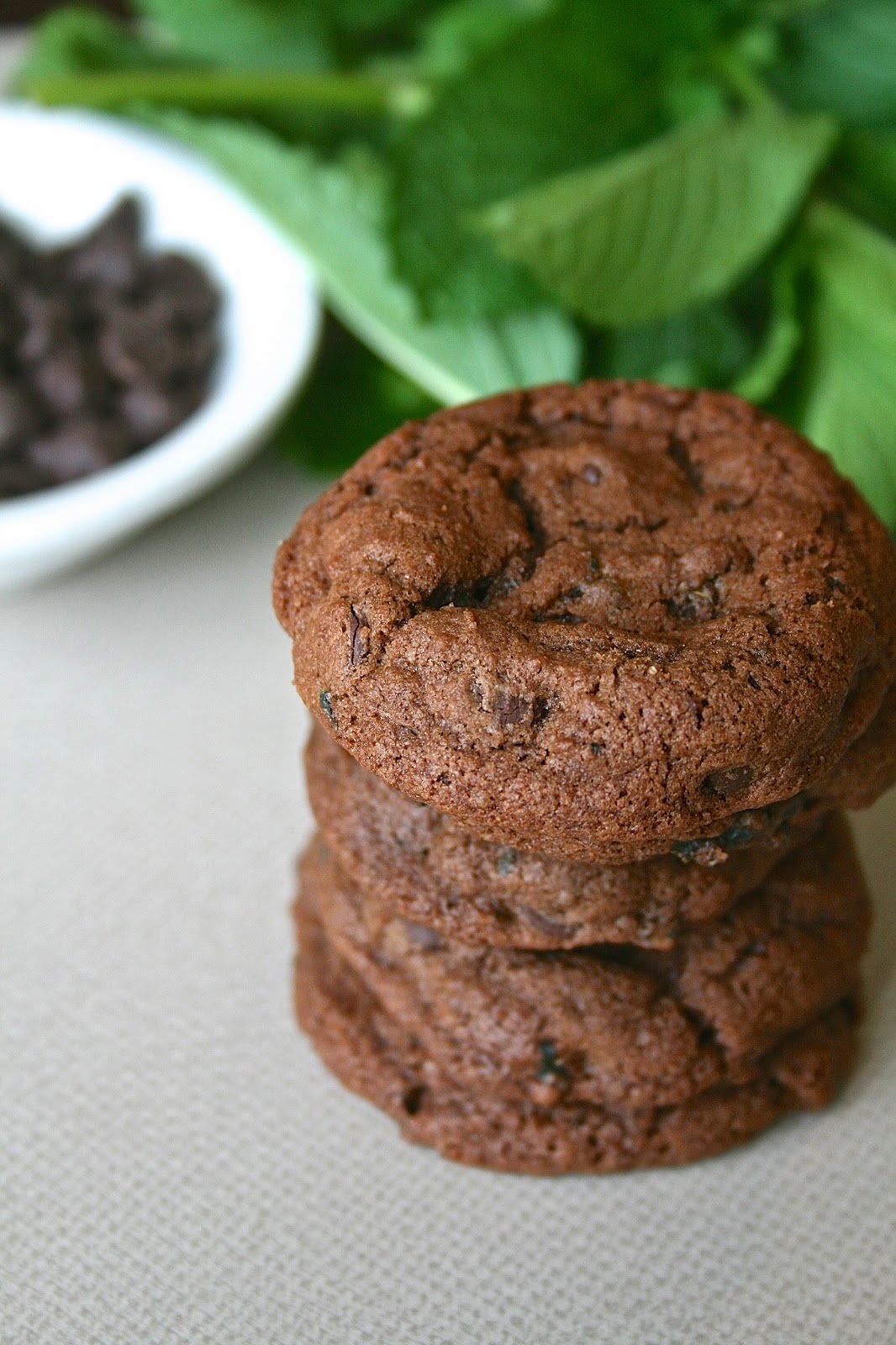 Oregon Transplant: Dark Chocolate and Fresh Mint Cookies