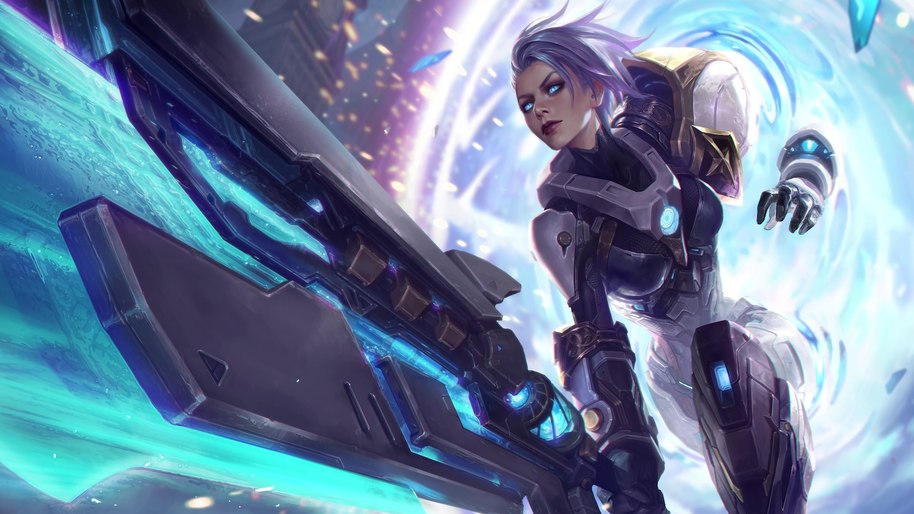 Riven, LoL, Pulsefire, Splash Art, 8K, #293 Wallpaper iPhone Phone