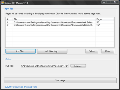 Cara Menggabungkan File PDF dengan Simple PDF Merger