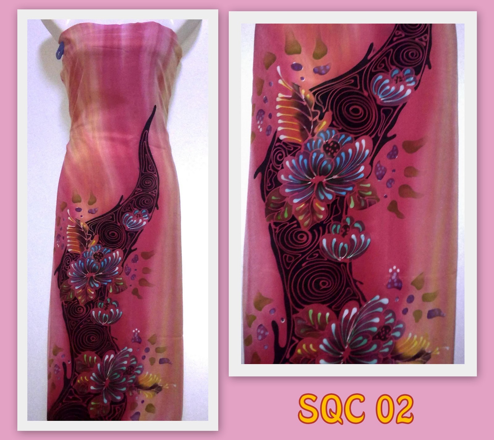 Wanita Anggun: Batik Sutera Crepe Lukis & Jaquard