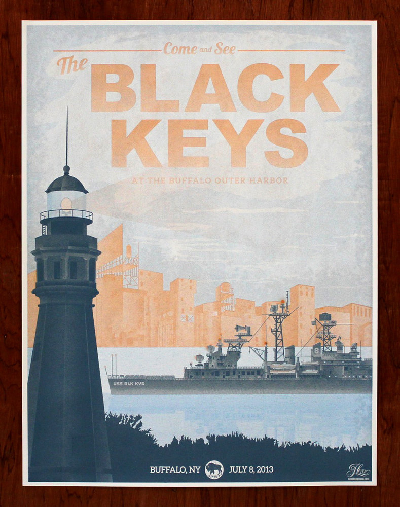INSIDE THE ROCK POSTER FRAME BLOG: The Black Keys Buffalo NY Poster ...