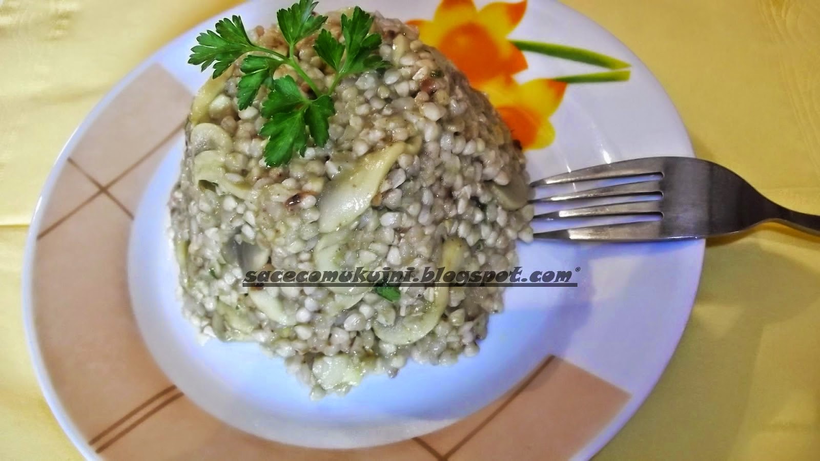 Са Цецом у Кујни: Heljda sa pecurkama