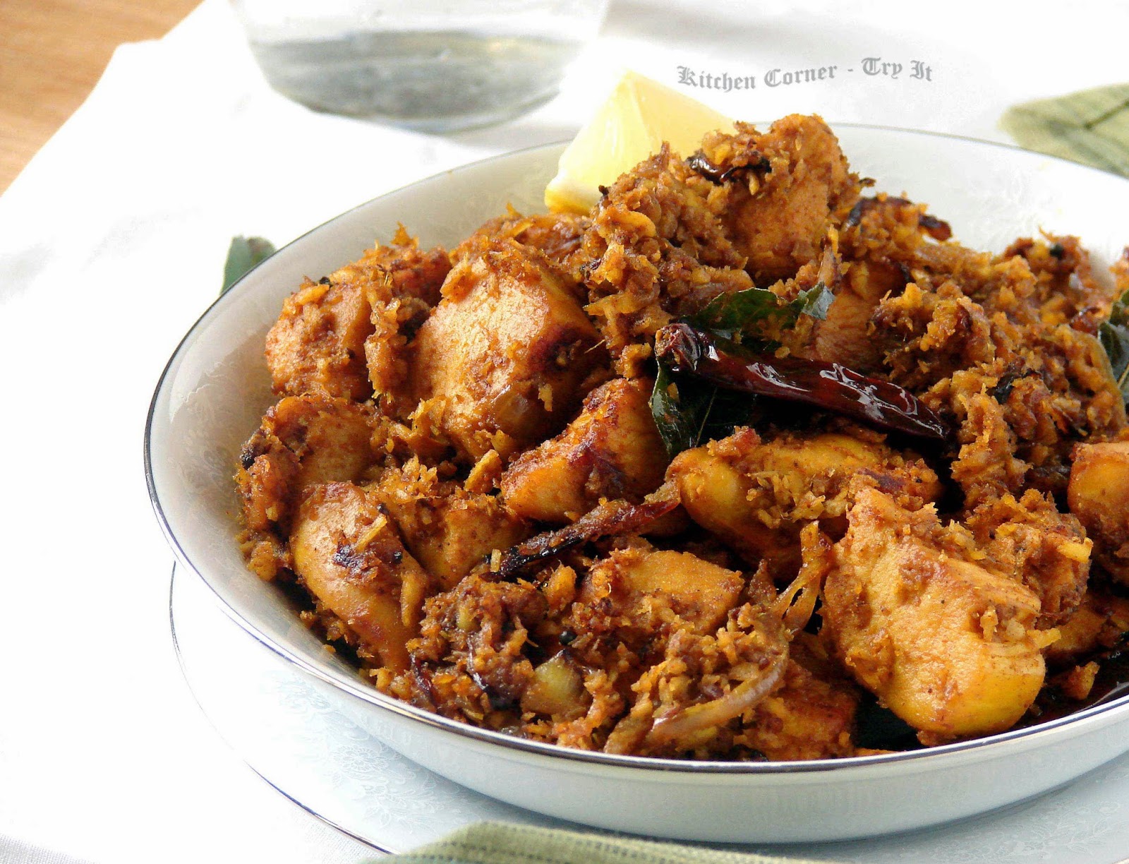 Irachi Peera/ Spicy Chicken with Shredded Coconut