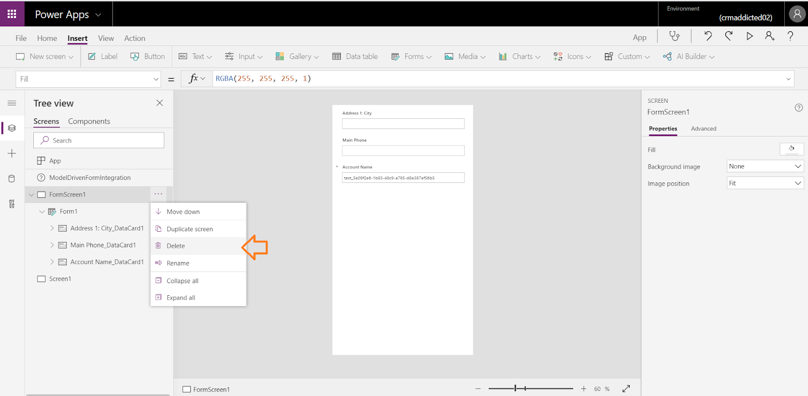 Embedding FormsPro surveys via a Canvas app