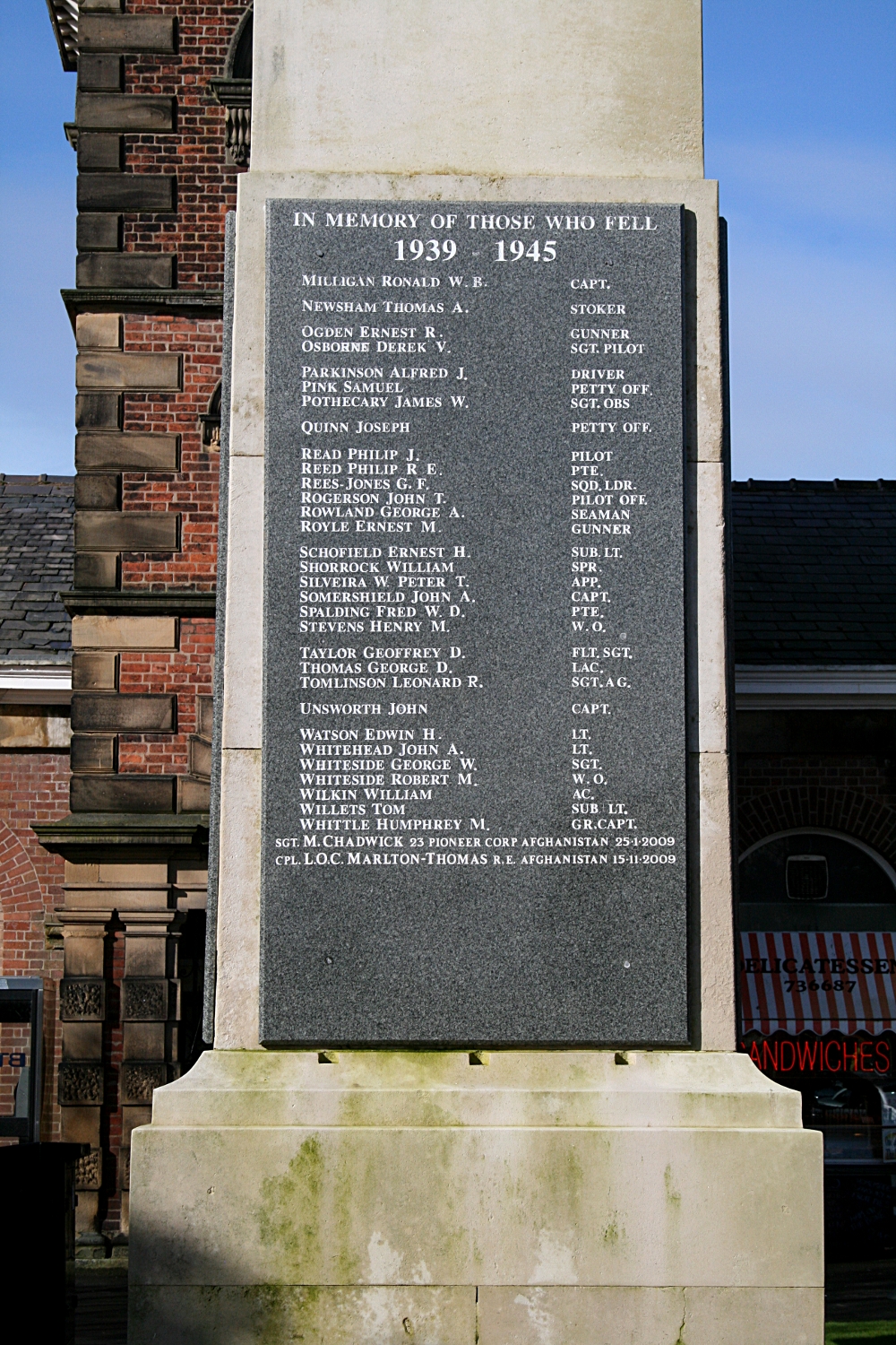 Memorials: Lytham War Memorial