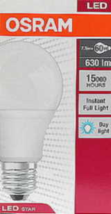 餘裕堂全書(여유당전서) : Utilize Me, 2002: 오스람(Osram) LED 전구 몇 가지 정보, 7.5W 등