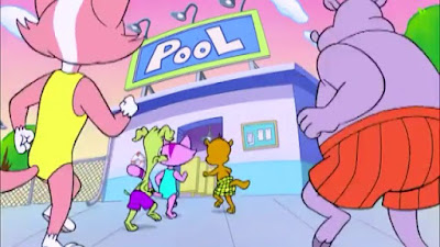 Shirtless Drawn Cartoon Boys & Men: Sully, Burble and others