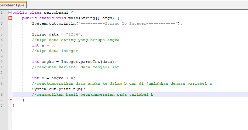 Merubah atau Mengkonversi String Ke Integer - Penganut ilmu