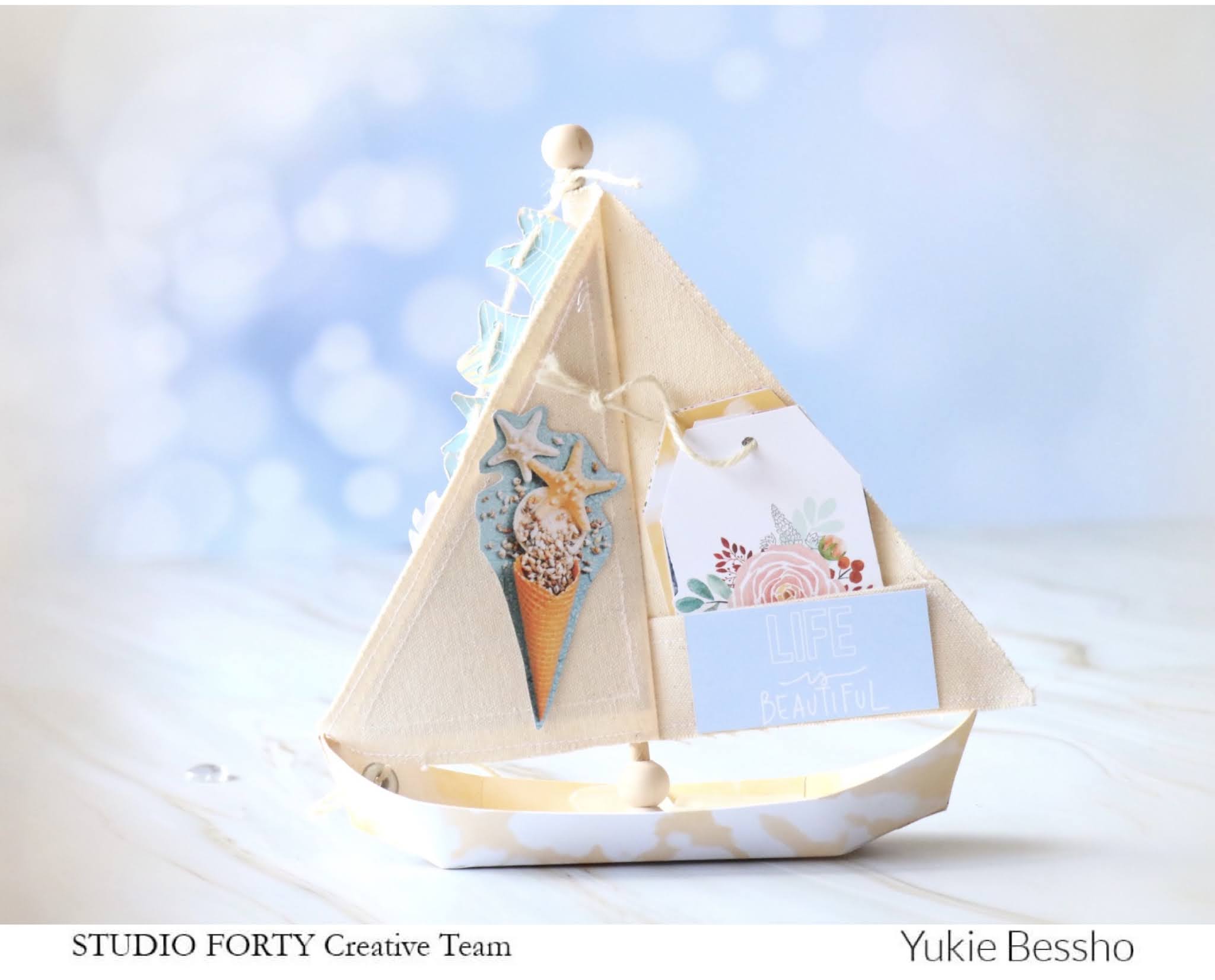 Memory keeping paper yachts | Yukie Bessho - StudioForty
