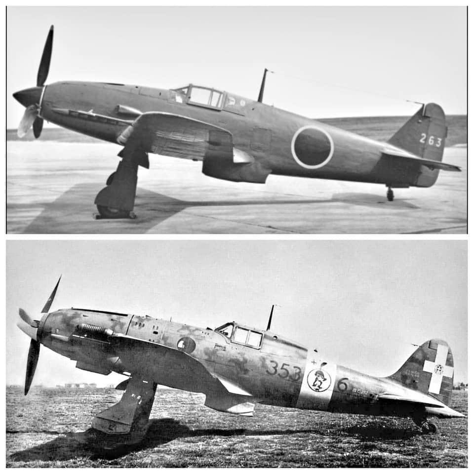 Historia y tecnología militar: Kawasaki Ki-61 "Tony" junto a Macchi C ...