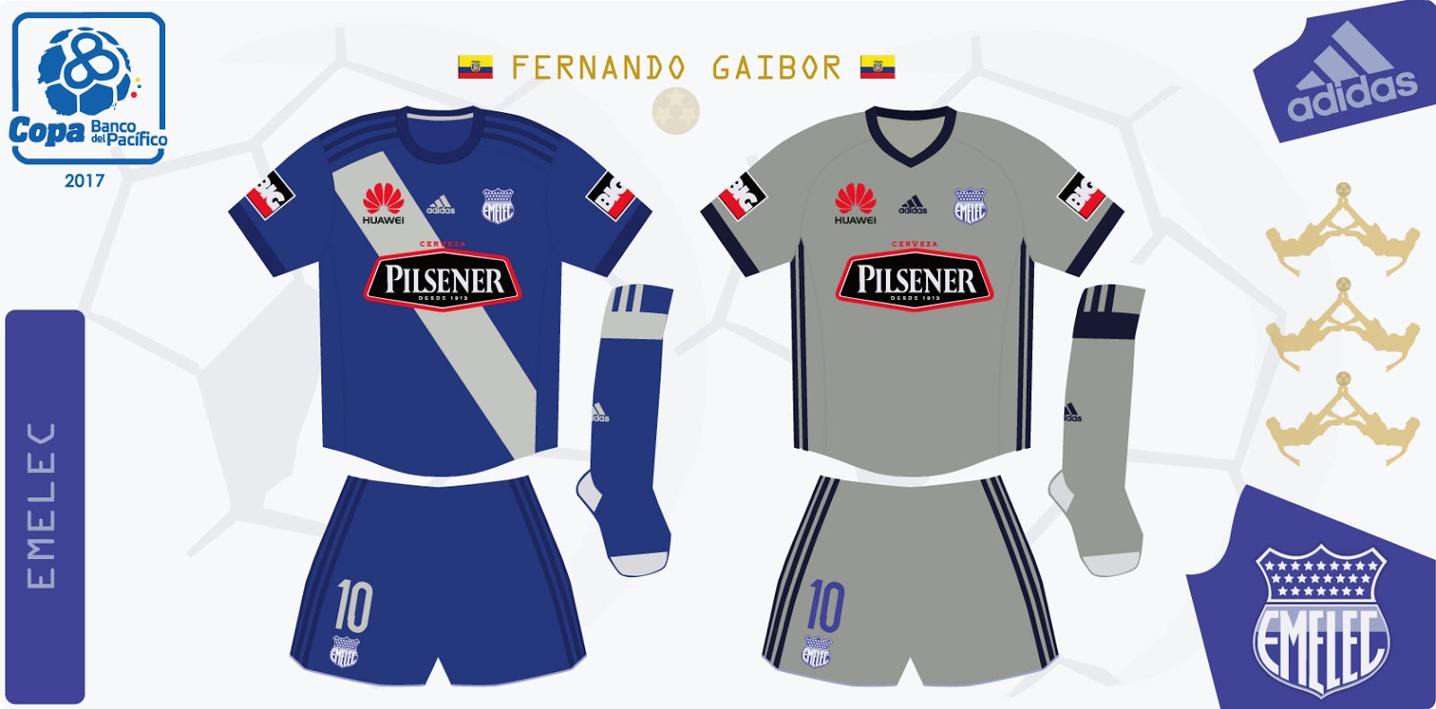 Design Futbol Kits: Emelec 2017 (Copa Banco del Pacífico)