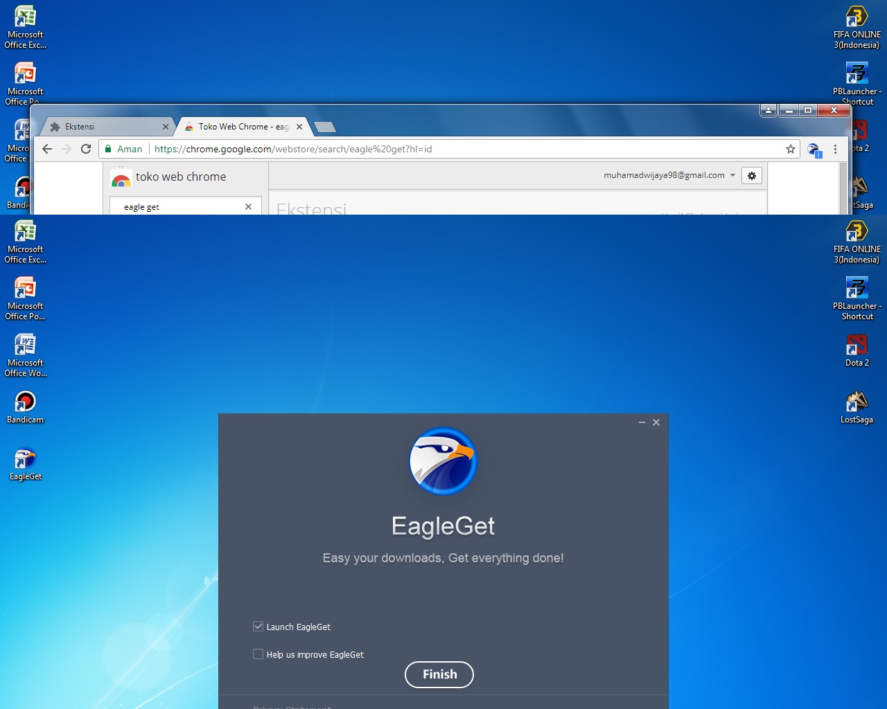 Cara Memasang Eagle Get Downloader Di Google Chrome ~ Muhamad Nur Wijaya