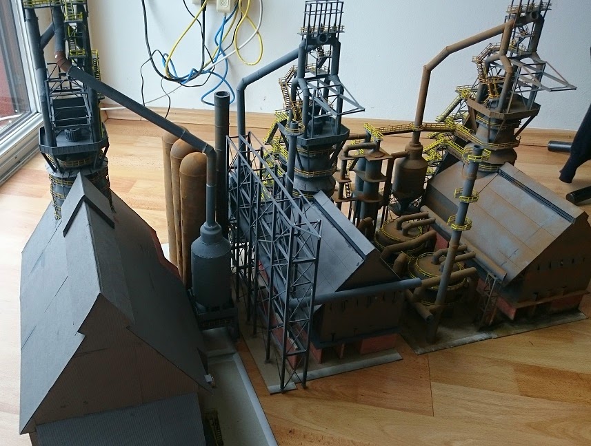 Custom N scale Steel mill | Model Train Forum