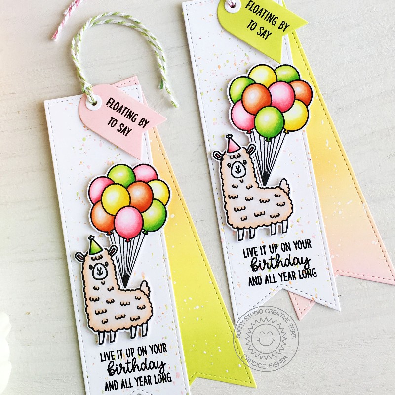 Sunny Studio: Lovable Llama Gift Tags and Card with Candice and Kay