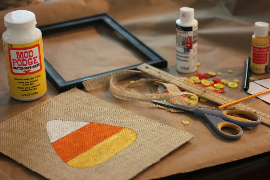 Candy Corn Button Art - Repeat Crafter Me