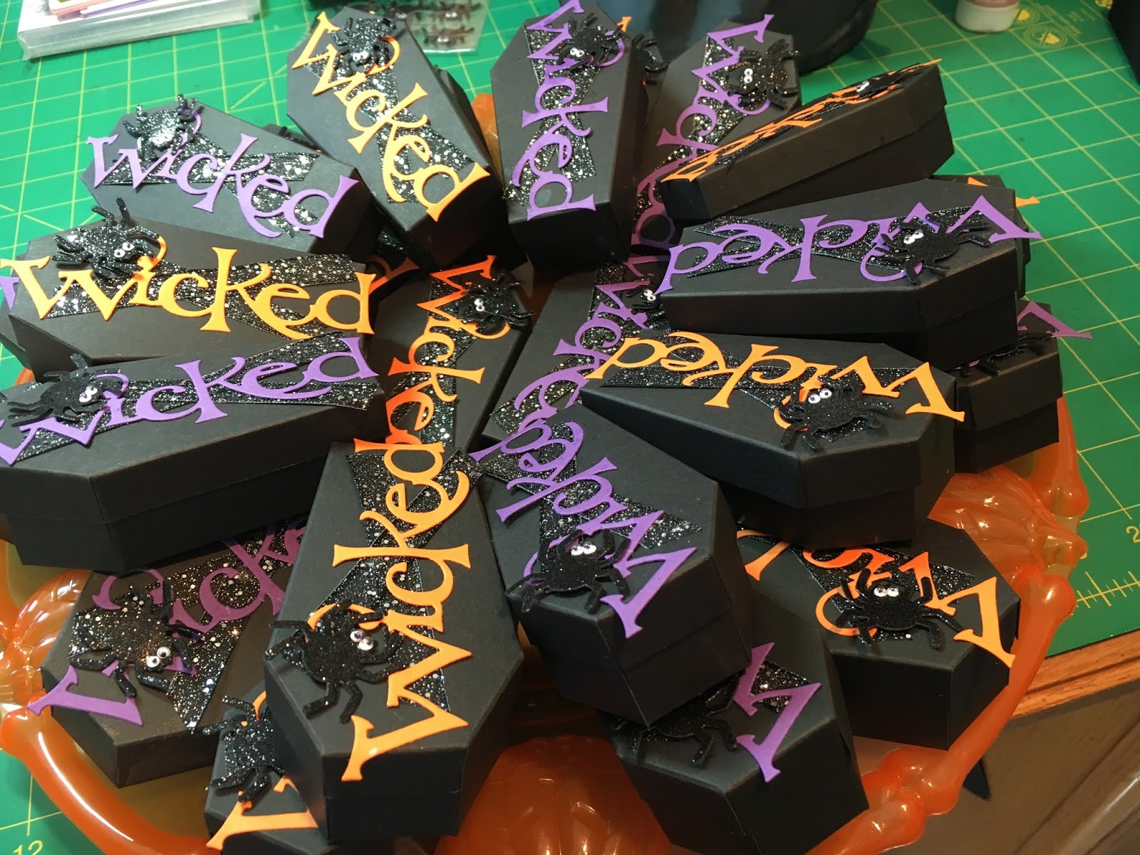 Nanny's Pansy Patch: Halloween Coffin Treat Boxes