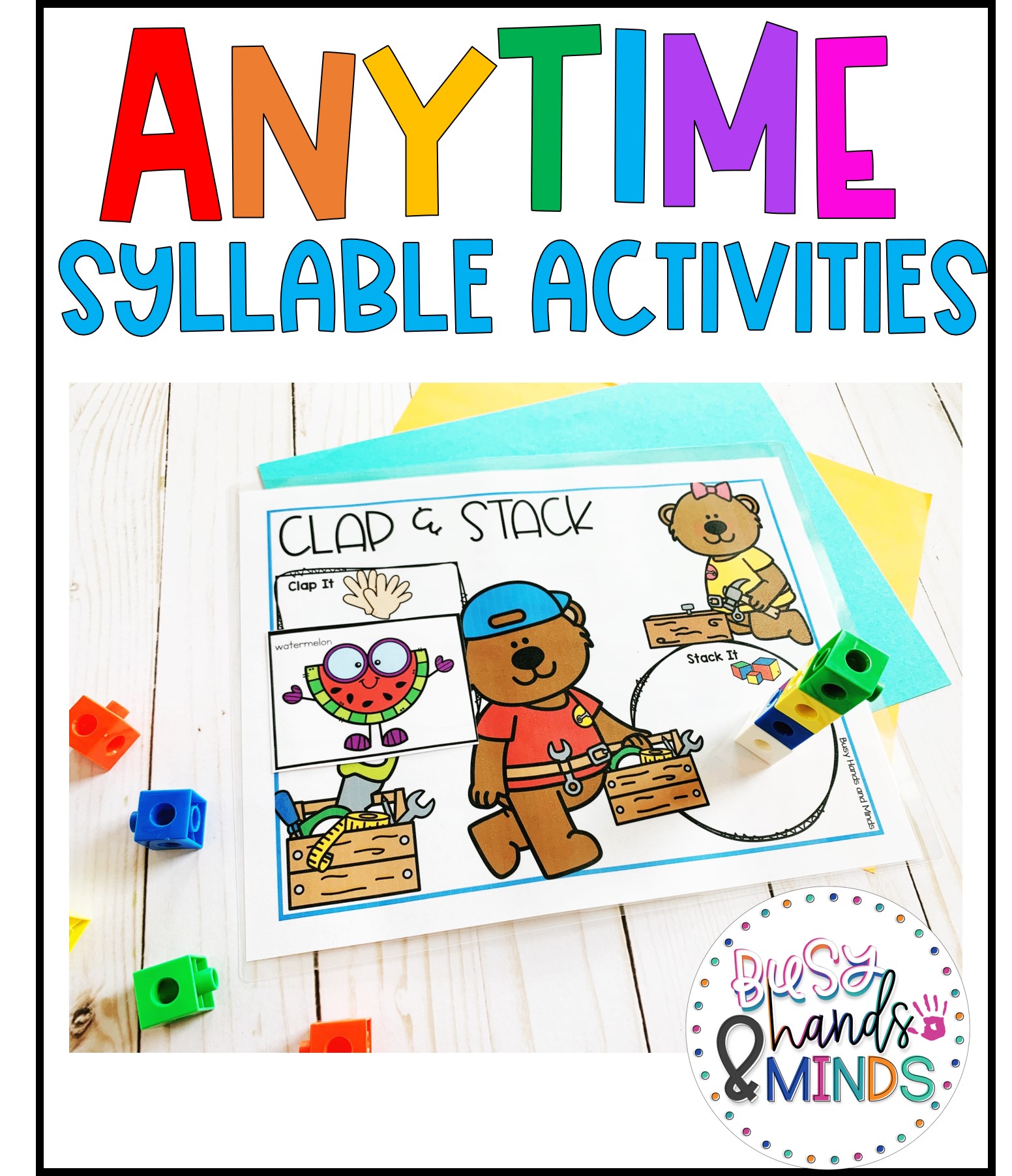 Anytime Syllable Centers and Activities | Busy Hands and Minds