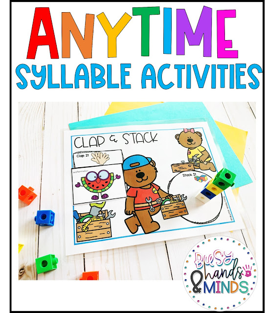 Anytime Syllable Centers and Activities | Busy Hands and Minds